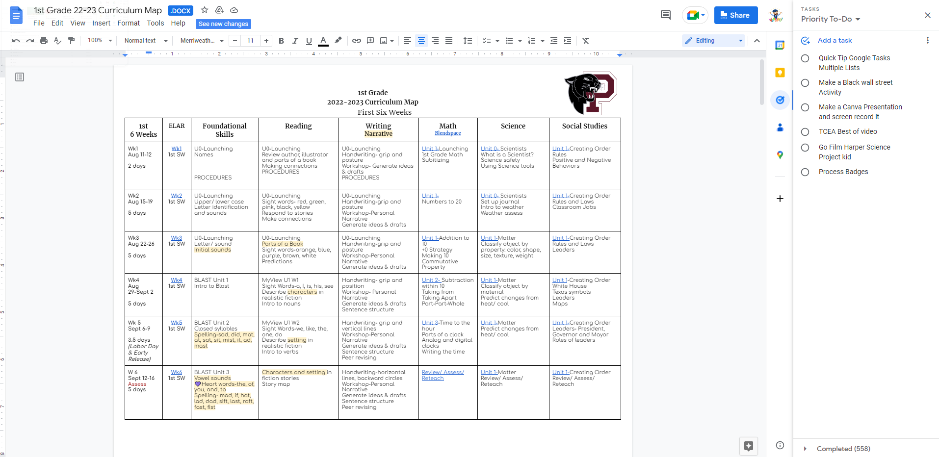 Google Tasks Multiple Lists