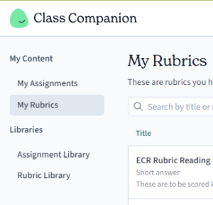Class Companion